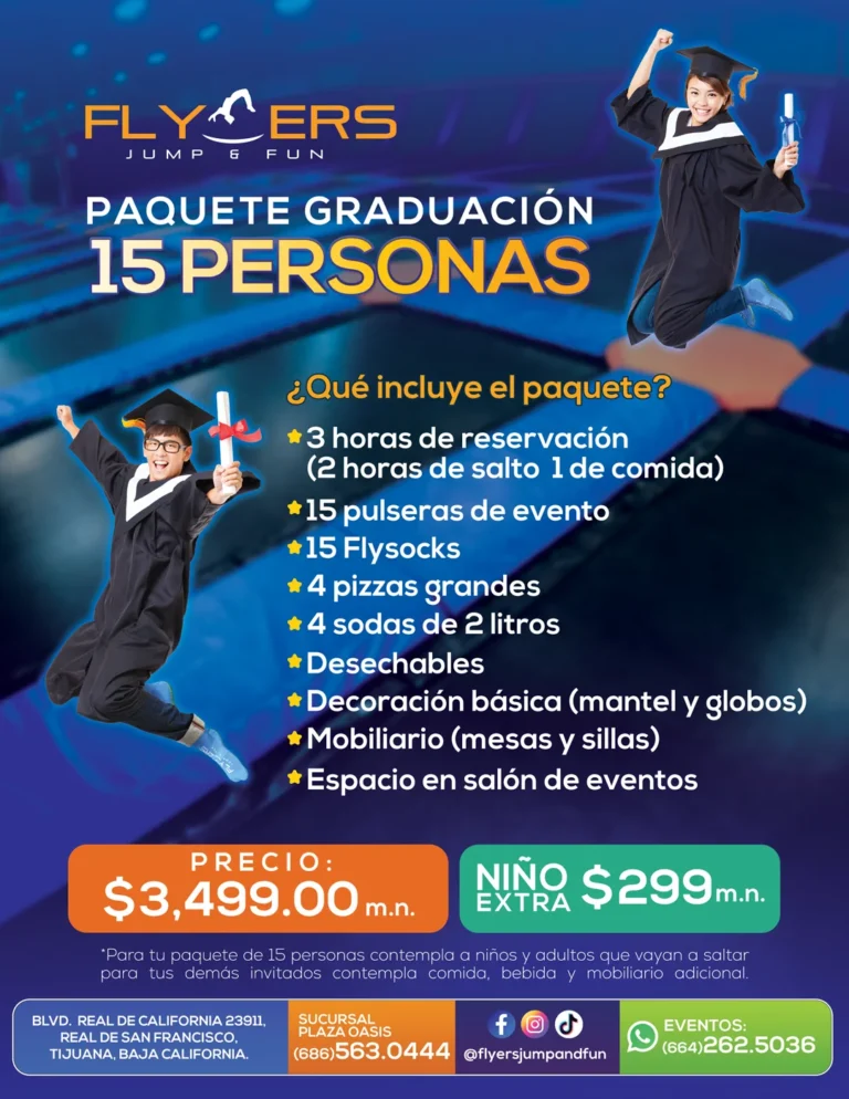 Paquetes para Eventos | Flyers Jump and Fun